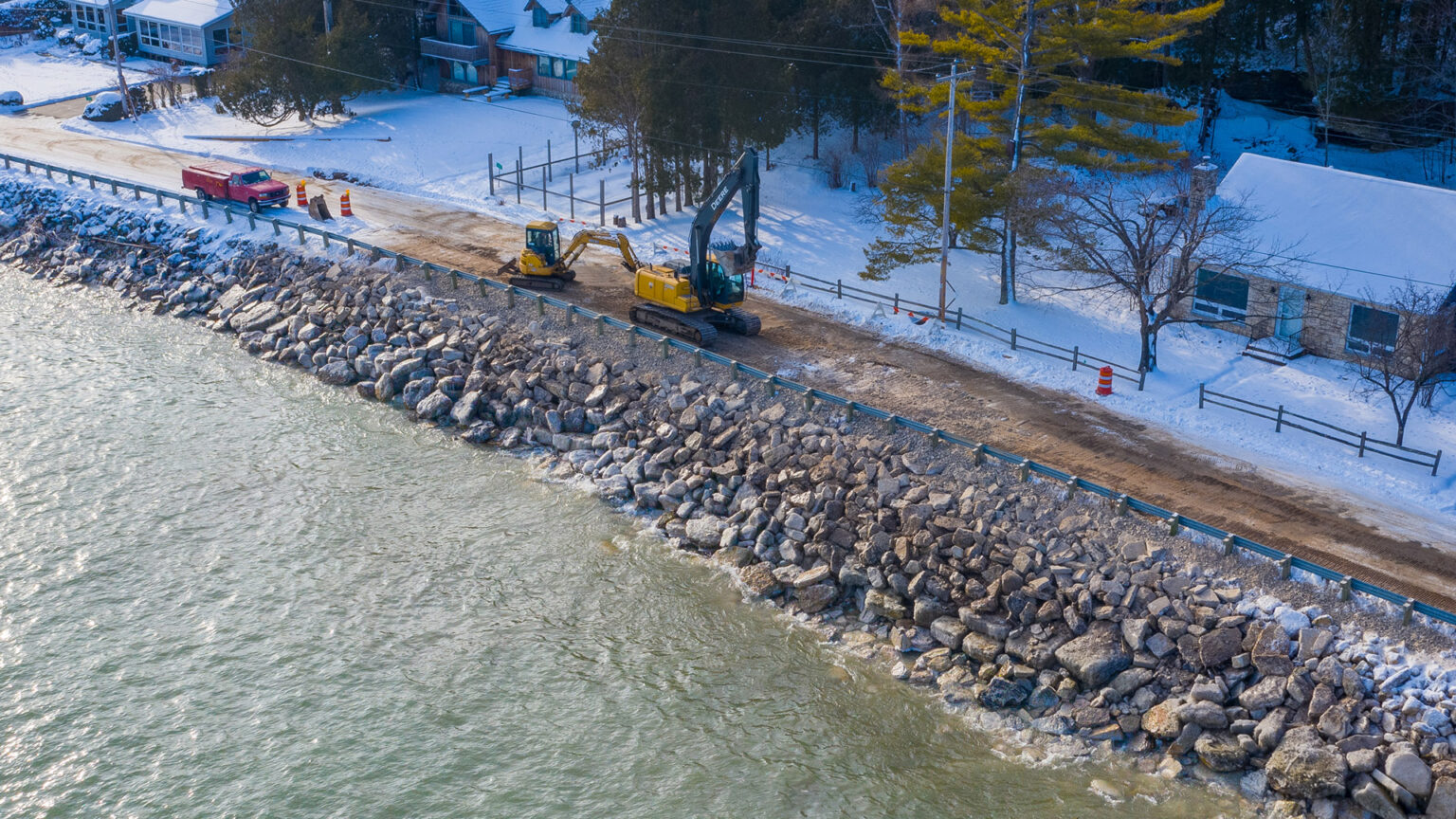 As Lake Michigan's Shoreline Vanishes, Wisconsinites Fight Waves With Walls
