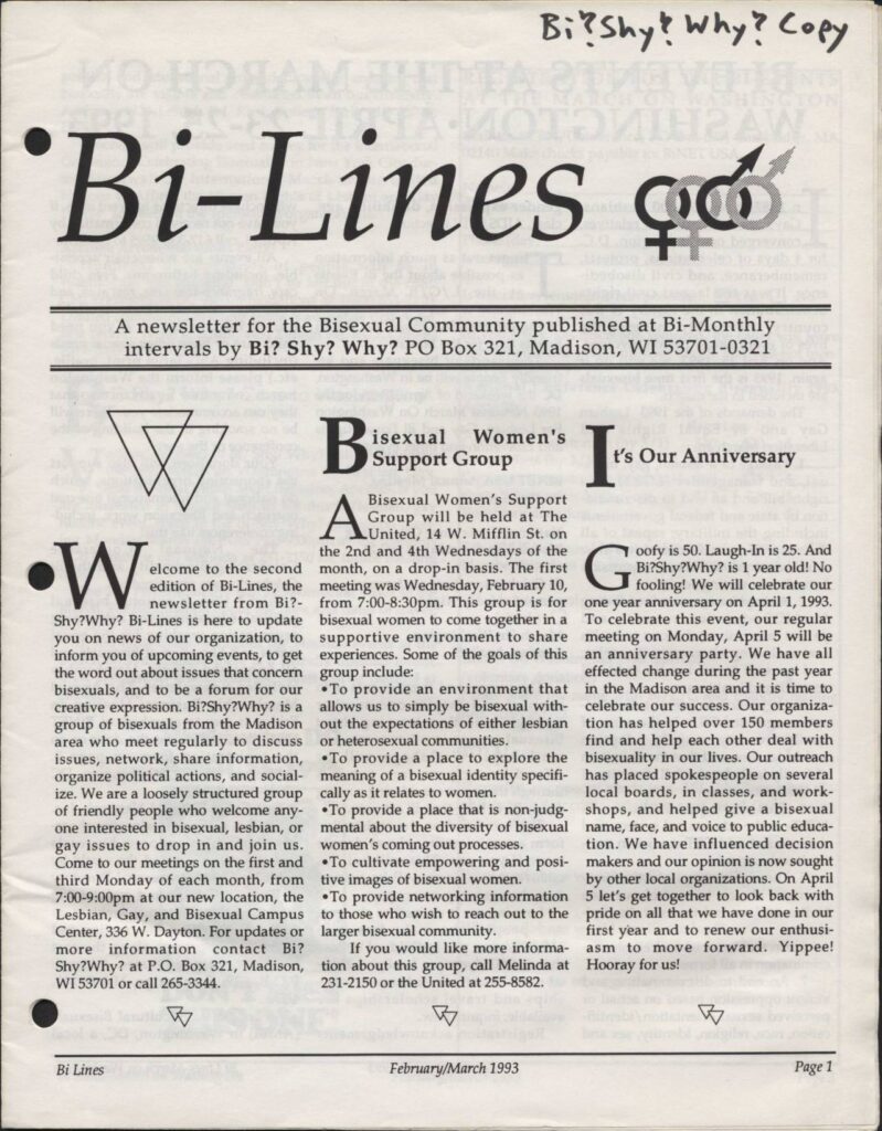 The History of Bi+ Activism in Wisconsin - PBS Wisconsin