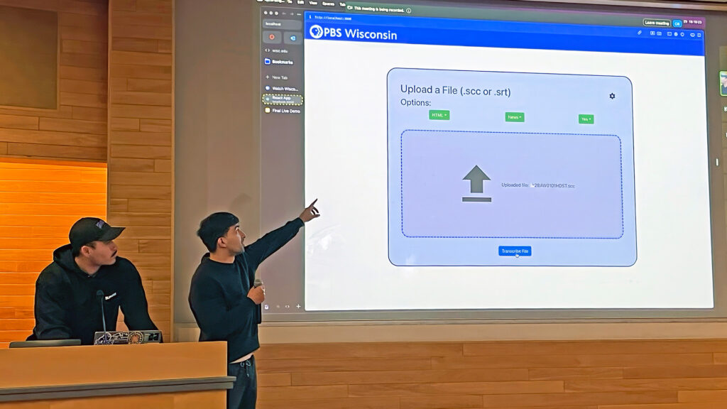 PBS Wisconsin sponsors cohorts in UW-Madison computer sciences capstone ...