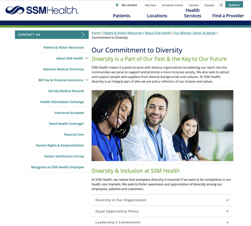 Multiple Wisconsin hospital systems remove diversity language from ...